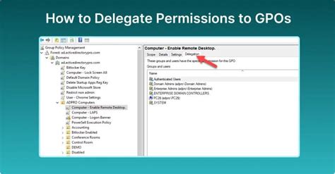 Active Directory Pro On Linkedin How To Delegate Permissions To Gpos