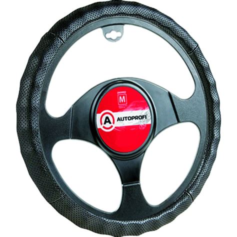 Оплетка руля AUTOPROFI натуральная кожа перфорированная ребристая AP ...