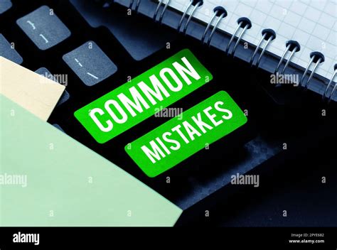 writing displaying text common mistakes word written on actions that