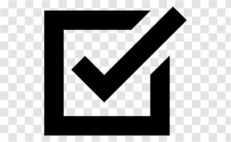 Checkbox Check Mark Rectangle Computer Software Transparent PNG