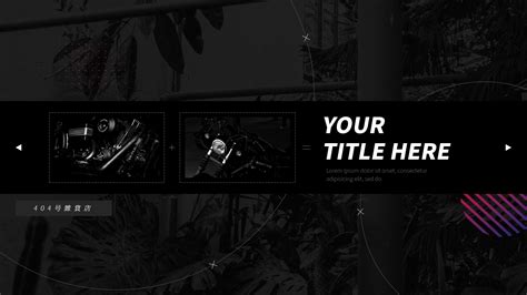 DARK PowerPoint Template Behance