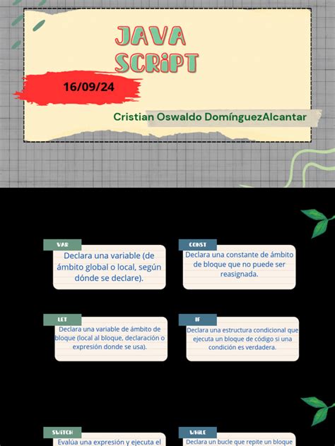 palabras clave js pdf variable informática java lenguaje de