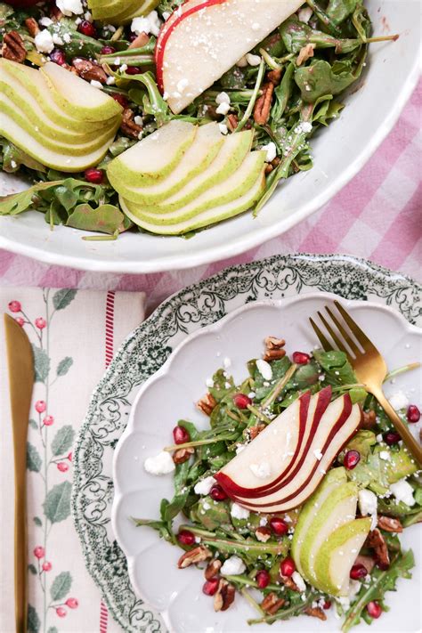 How To Make The Perfect Pear And Pomegranate Arugula Salad — Amanda Warren