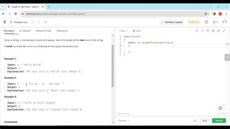 58 Length Of Last Word Leetcode Strings Fundamentals Youtube
