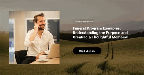 Funeral Program Examples Dalton Hoopes