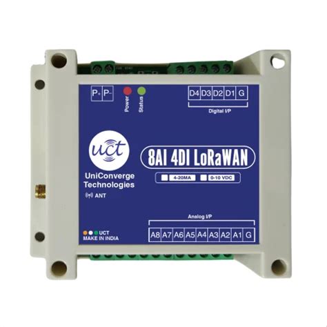 8 Channel Analog Input 4 Digital Input To LoRaWAN UCT Robotics