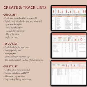 Excel Event Planner Template Excel Digital Event Planner Spreadsheet Event Party Budget Tracker