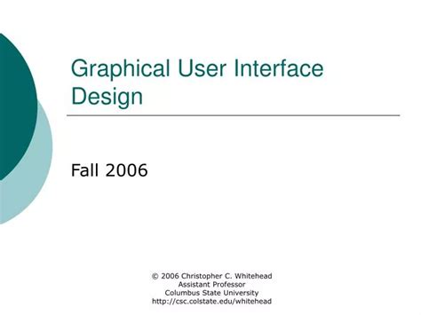 PPT Graphical User Interface Design PowerPoint Presentation Free Download ID