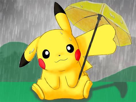 Just A Pikachu In The Rain Re Upload R Pokemon