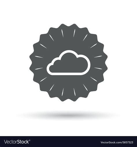 Cloud Sign Icon Data Storage Symbol Royalty Free Vector