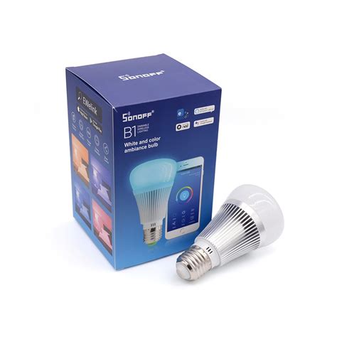 Dimmable Led Rgb Color Light Bulb Sonoff B1 505012 3d Printing