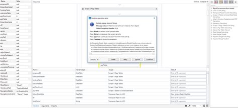 object reference not set to an instance of an object for append range