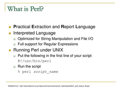 ppt perl and tcl powerpoint presentation free download id 6108481