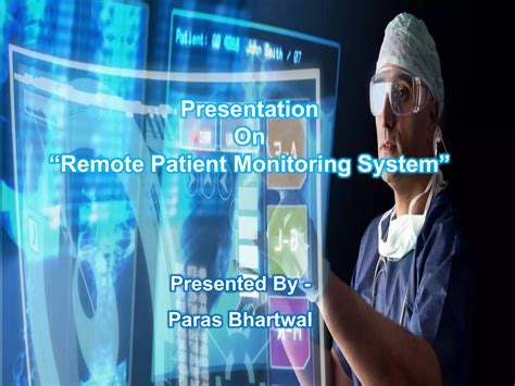 Remote Patient Monitoring System Pptx Science