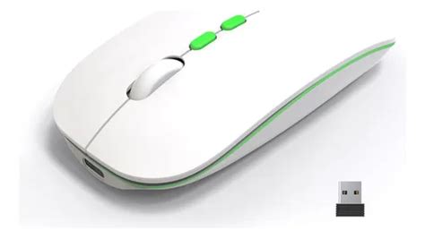 Mouse Loreran Inalambrico Recargable Ultra Slim Blanco Mismo Precio En Cuotas