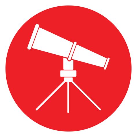 Telescope Education Flat Icon 21812588 Vector Art At Vecteezy