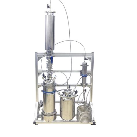 Sanitary 2lb Closed Loop Butane Extractor With Dewaxing Column And Jacketed Shatter From China
