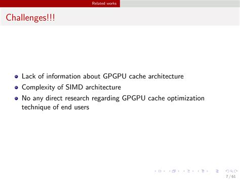 Cache Optimization Techniques For General Purpose Graphic Processing Units PPT
