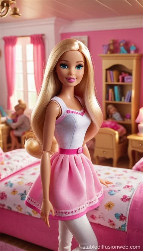 Giant Barbie With Curious Expression Stable Diffusion Online