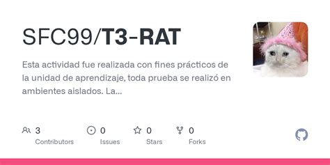 Github Sfc99t3 Rat Esta Actividad Fue Realizada Con Fines Prácticos
