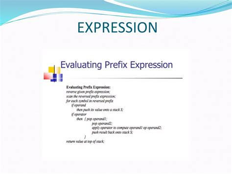 evaluation of prefix expression with example pptx programming