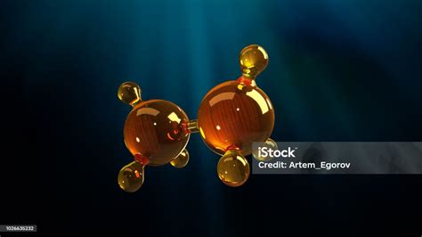 유리 분자 모델의 3 차원 렌더링 그림입니다 기름 분자 구조 모델 모터 오일 또는 가스의 개념 0명에 대한 스톡 사진 및 기타 이미지 Istock