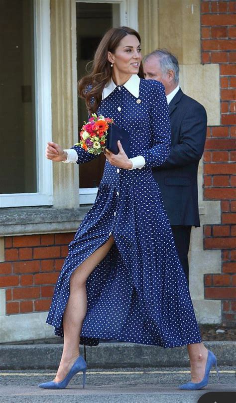 Kate middleton wears another polka dot dress to wimbledon and includes ...