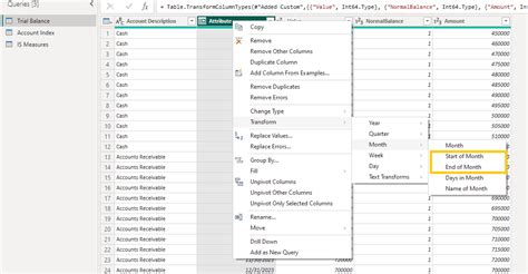 how to calculate the first or last day of the month in power bi