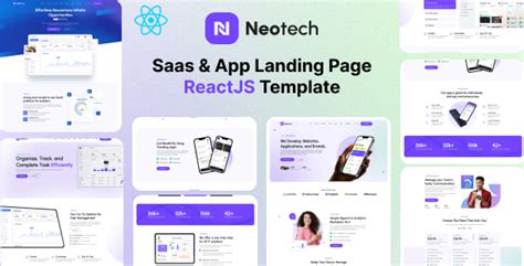 Niotech Saas App Landing Page ReactJs Template By ThemeServices