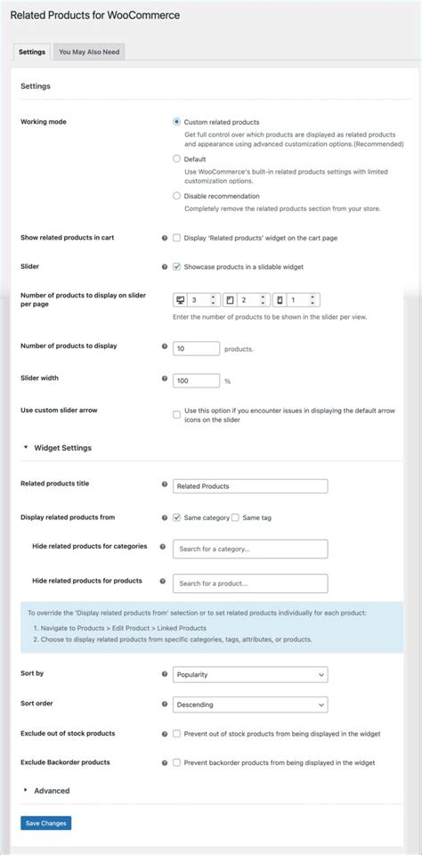 Related Products For WooCommerce Plugin Free User Guide