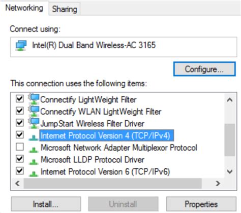 Ipv4 Properties Dammio