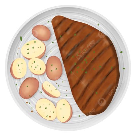 Steak And Potatoes Clipart
