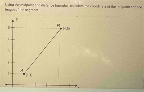 solved using the midpoint and distance formulas calculate the