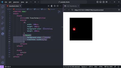 Css Transform Property Shorts Youtube
