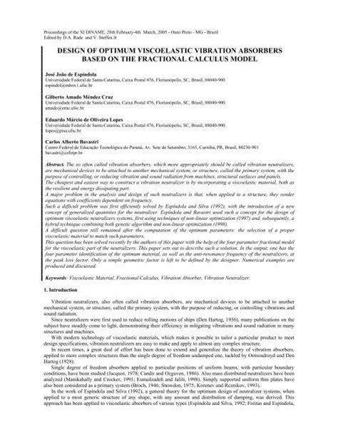 Design Of Optimum Viscoelastic Vibration Absorbers Based Ppgem