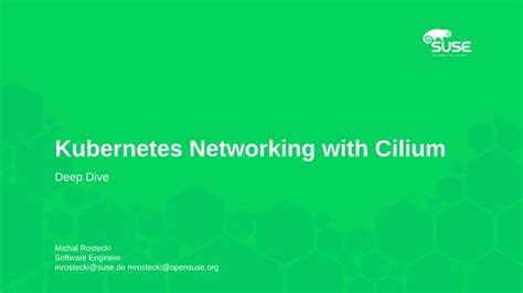 Kubernetes Networking With Cilium Deep Dive Ppt