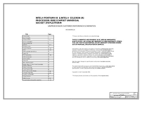 Intel 810e2 Schematics Rev 1 0