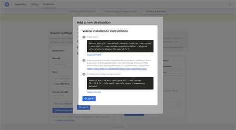 Configure An NFS Storage Destination Replicated Docs