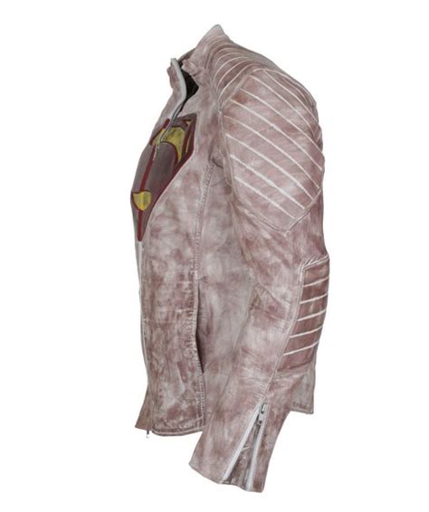 Jusitice League Superman Henry Cavill Waxed Leather Jacket