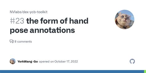 The Form Of Hand Pose Annotations Issue NVlabs Dex Ycb Toolkit GitHub