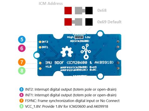 Grove Imu 9dof Lcm20600 Ak09918 Kiwi Electronics