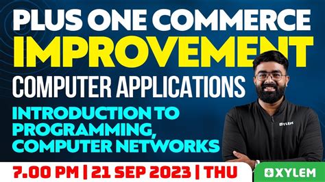 Plus One Improvement Computer Applications Introduction To Programming Xylem 2 Commerce