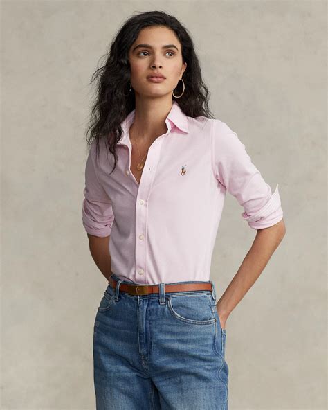 Chemise Oxford Slim Fit En Coton Pour Femme Ralph Lauren® Ch