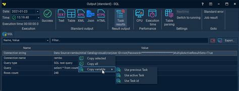 Task Output And Result VisualCron Documentation