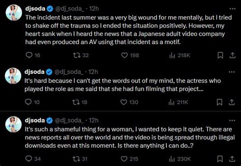 Dj Soda Calls Out Japanese Av Company For Creating Porn Video Based On Her Experience As A