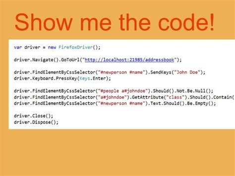 Selenium Specflow Ppt