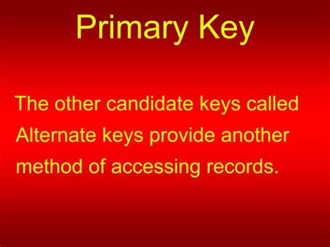 Keys And Its Types In Dbms Ppt