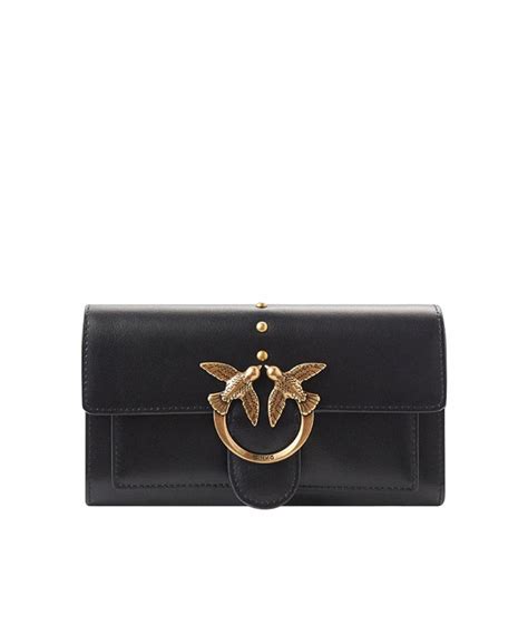 PINKO Черная кожаная сумка через плечо для женщин – купить в интернет ...