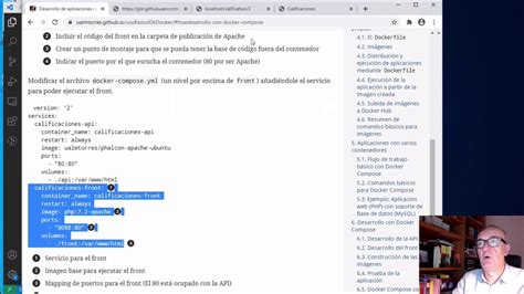 24 docker compose desarrollo de frontend 2 youtube