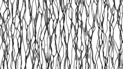 Network Of Dots Connected By Lines Dna Twisted Structure Big Data Visualization Vector